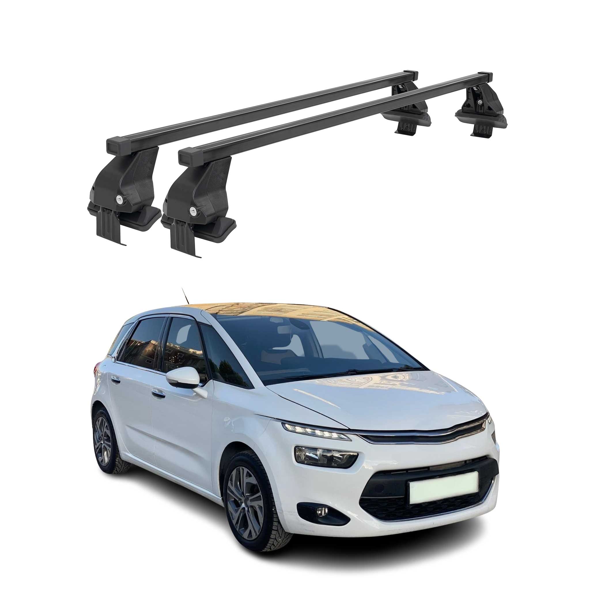 Menabo Dachträger Grundtäger für Citroen C4 Picasso 2013-2018 50kg Sta ...