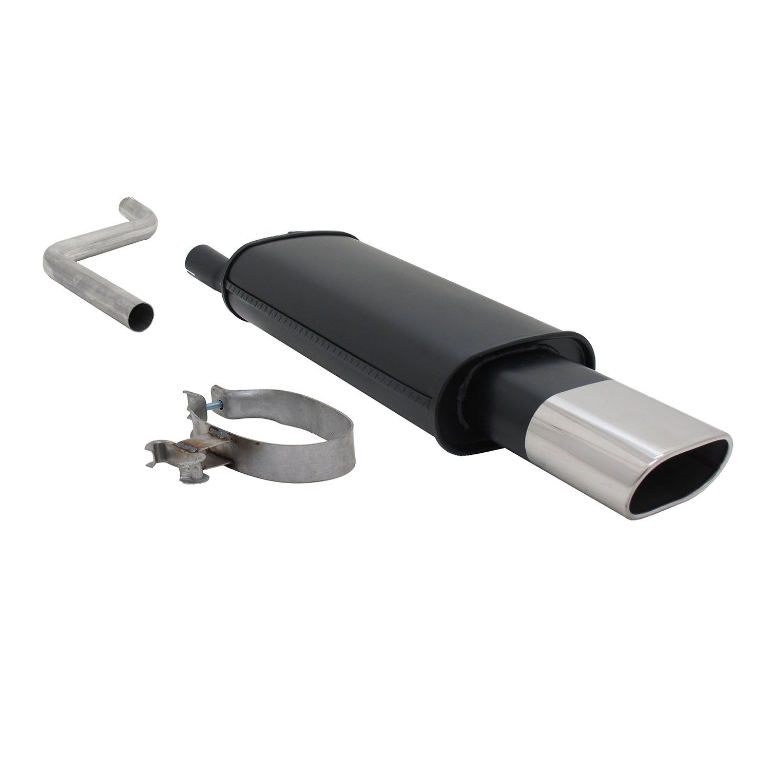 Novus sports exhaust for VW Polo 2/3 86C 135x75mm rear silencer with A